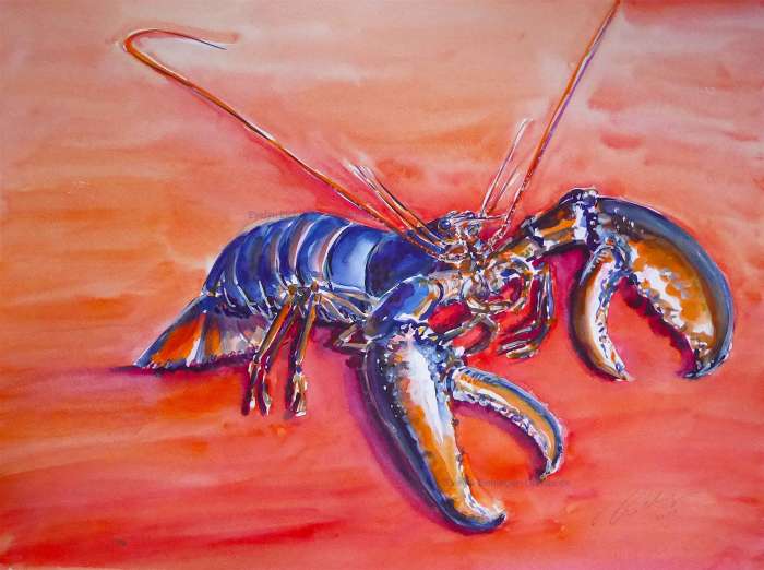 Gemälde » Unikat » Hummer » Evelyn Eichinger